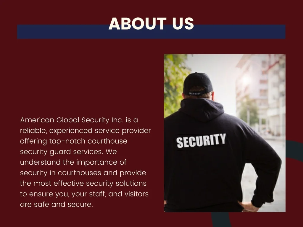 PPT - Courthouses Security Guard Services offered by American Global ...