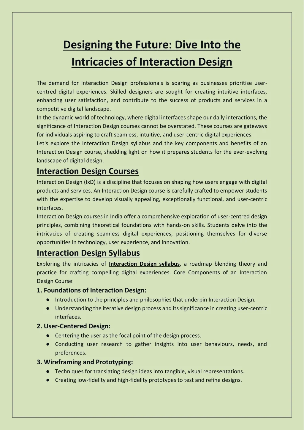 PPT - Designing the Future Dive Into the Intricacies of Interaction ...