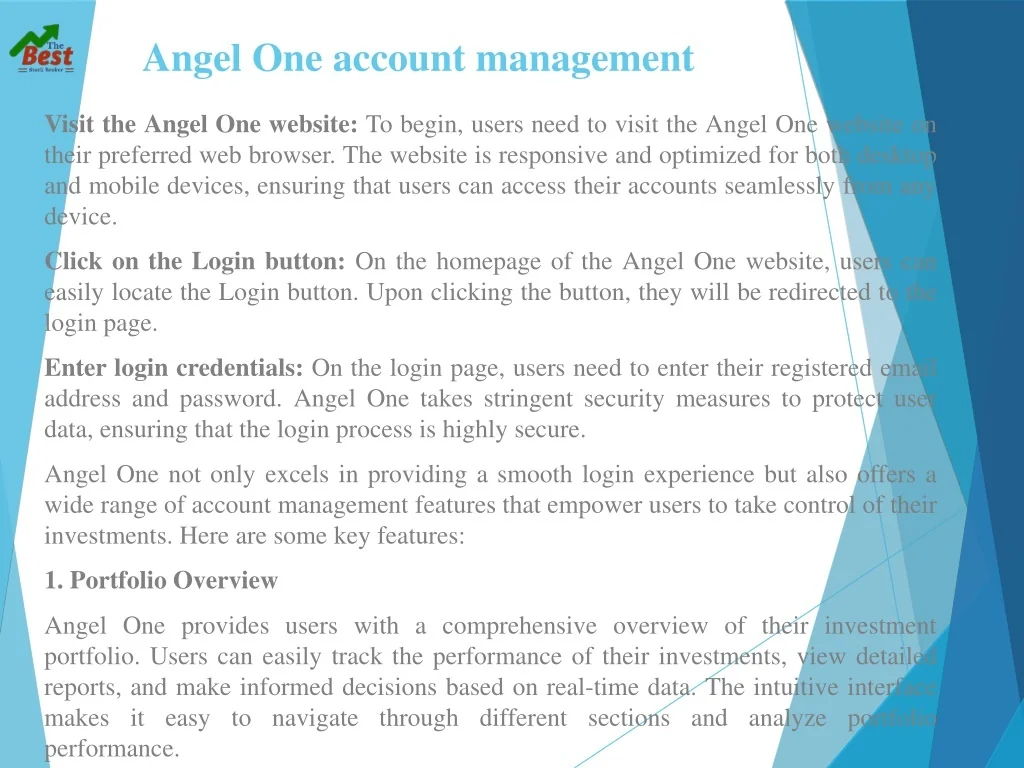 PPT - Exploring the Features of Angel One Login PowerPoint Presentation ...