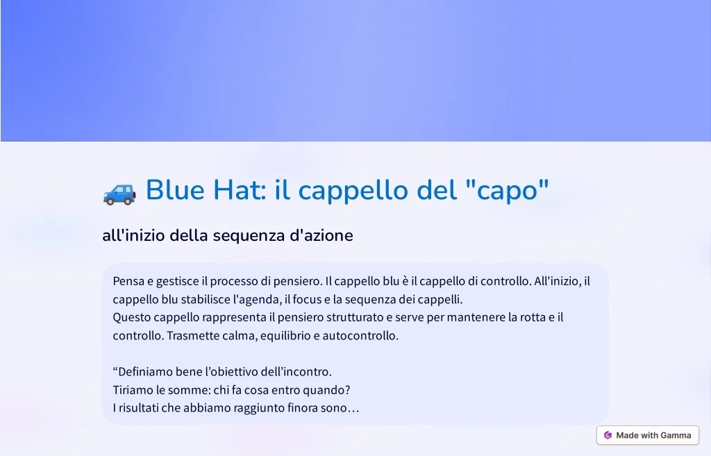 PPT - LA TECNICA DEI 6 CAPPELLI PowerPoint Presentation, free download - ID:12824574