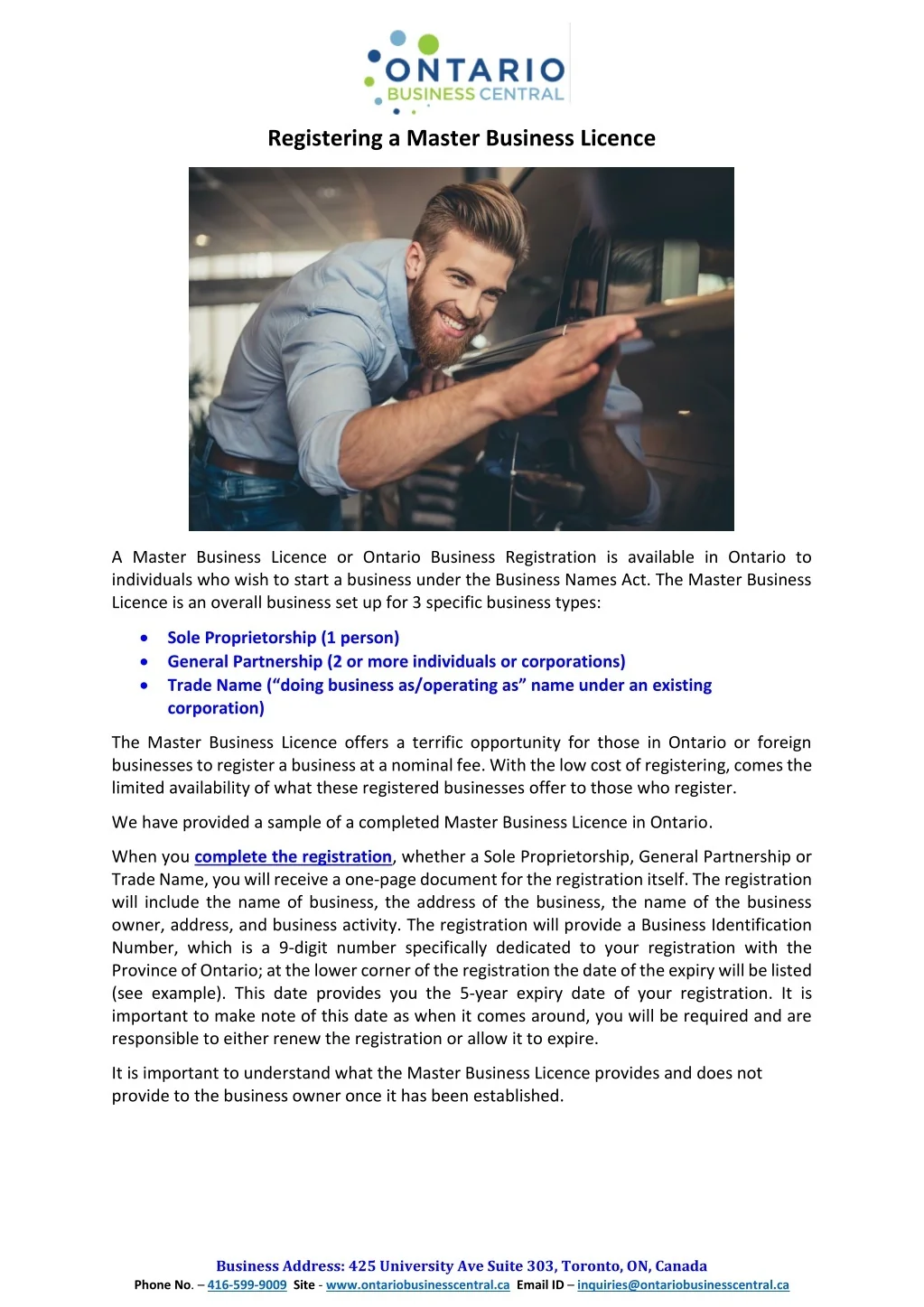 PPT - Registering a Master Business Licence PowerPoint Presentation ...