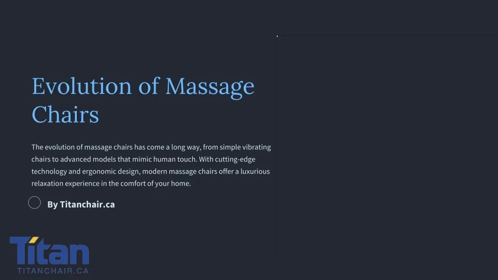 Ppt Evolution Of Massage Chairs By Titanchairca Powerpoint 2370