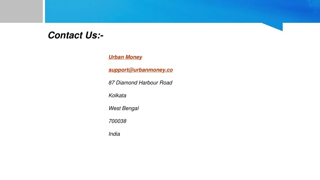PPT - Urban Money | Urbanmoney.co PowerPoint Presentation, free download - ID:12881638