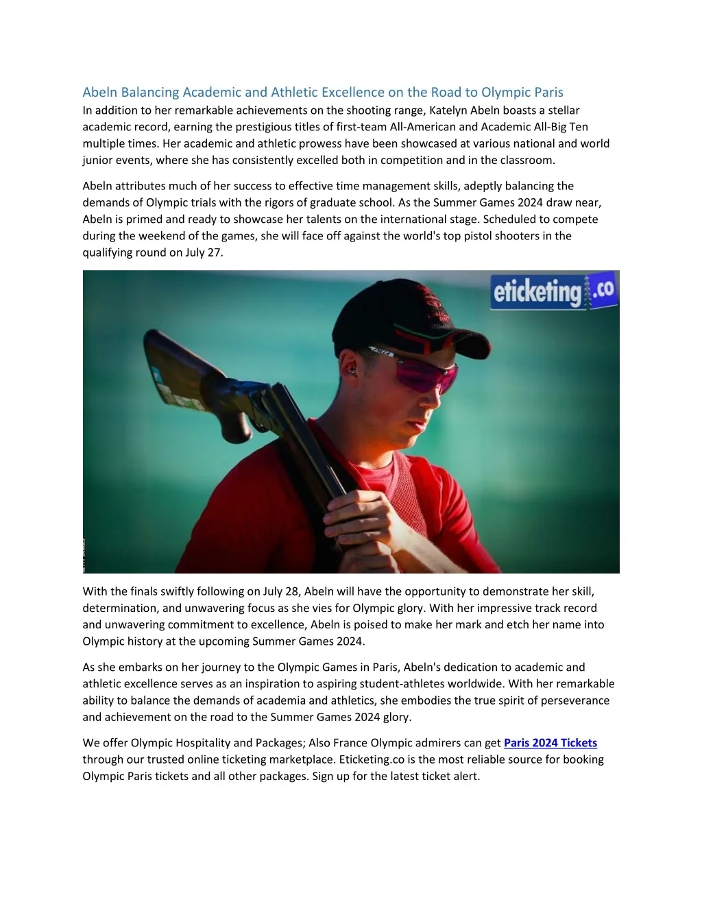 PPT - Summer Games 2024 USA shooter Abeln Reveals Struggle Battling Flu ...