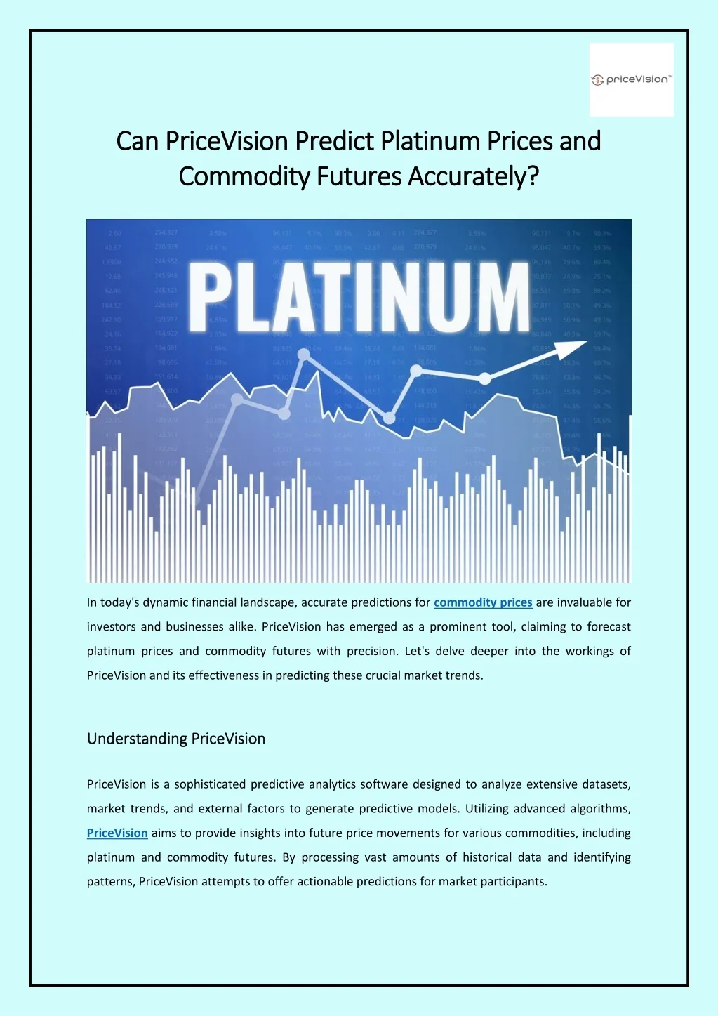 PPT - Can PriceVision Predict Platinum Prices and Commodity Futures Accurately PowerPoint ...