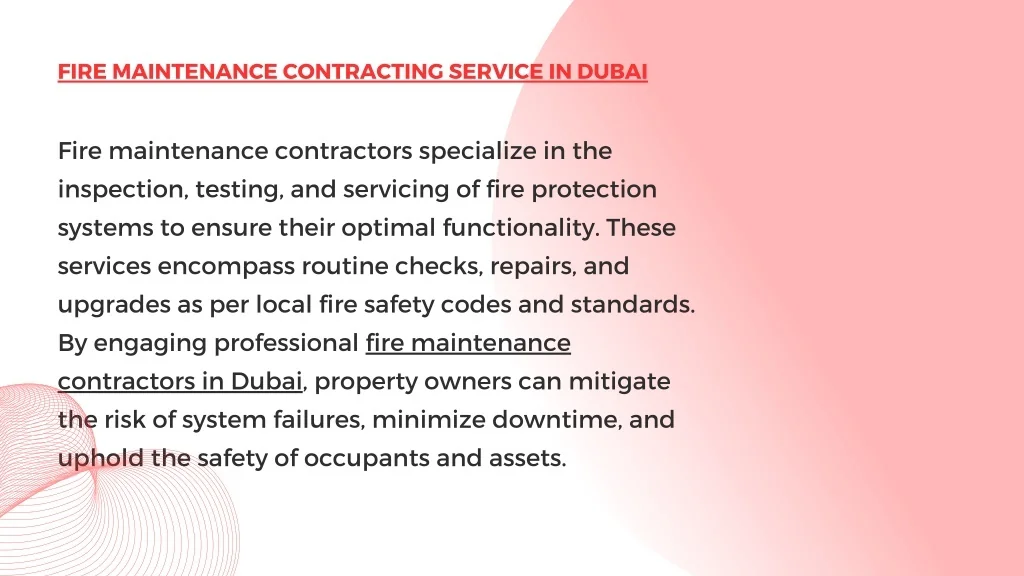 PPT - Exploring Four Types of Fire Protection Systems and the ...