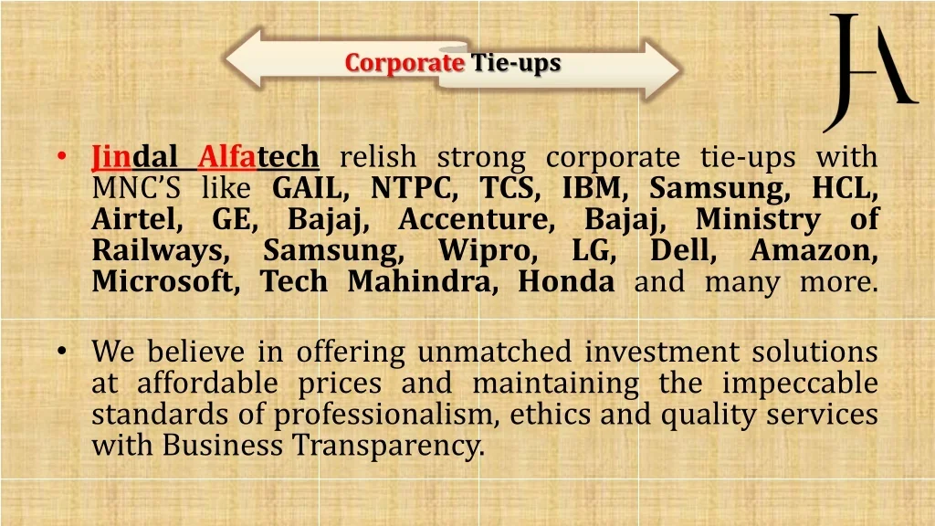 PPT - Company Profile Jindal Alfatech PowerPoint Presentation, free download - ID:12908249