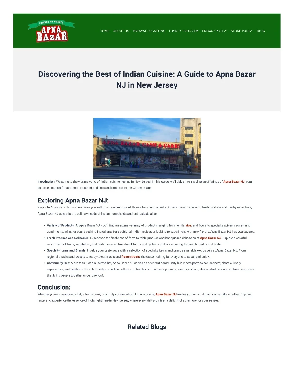 PPT - Discovering the Best of Indian Cuisine A Guide to Apna Bazar NJ in New Jersey PowerPoint ...