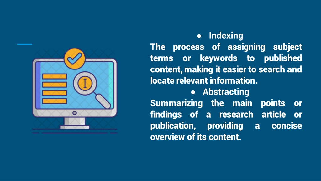 PPT - The Benefits of Indexing and Abstracting Services PowerPoint ... PPT - The Benefits of Indexing and Abstracting Services PowerPoint ...