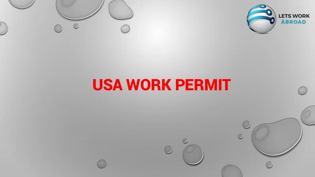 PPT - usa work permit in hyderabad PowerPoint Presentation, free ...