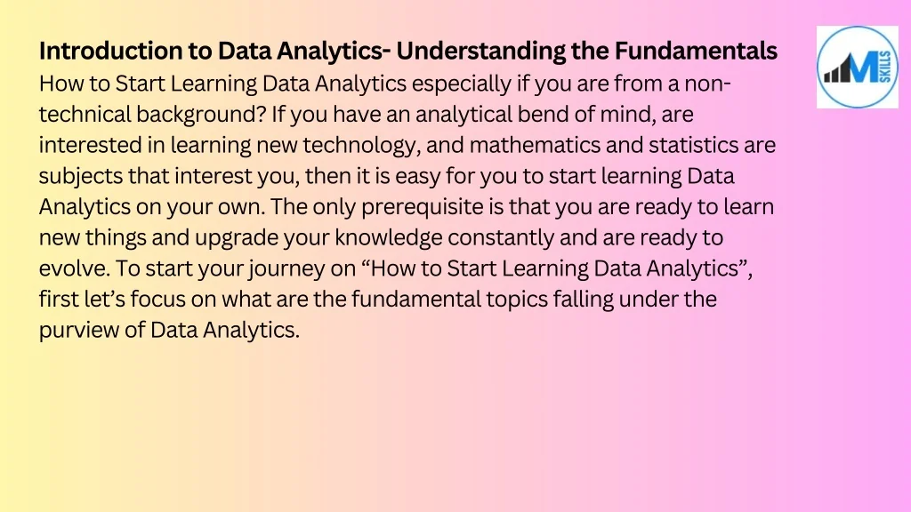 PPT How To Start Learning Data Analytics PowerPoint Presentation PPT How To Start Learning Data Analytics PowerPoint Presentation