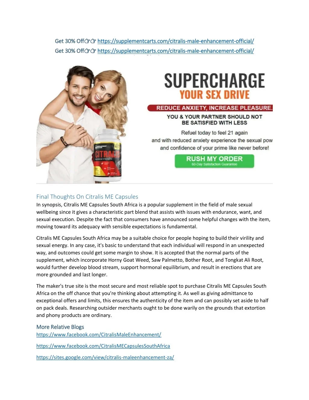 PPT - Citralis ME Capsules WARNING!! Customer Reports in South Africa ...