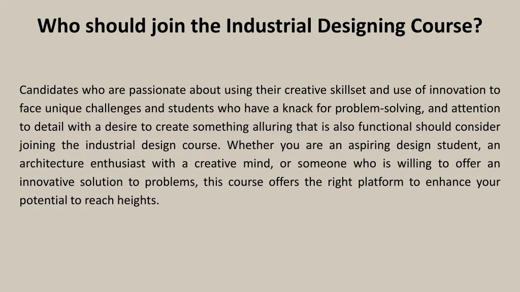 PPT - Interior Design Careers What’s it Like to Work in Industrial ...