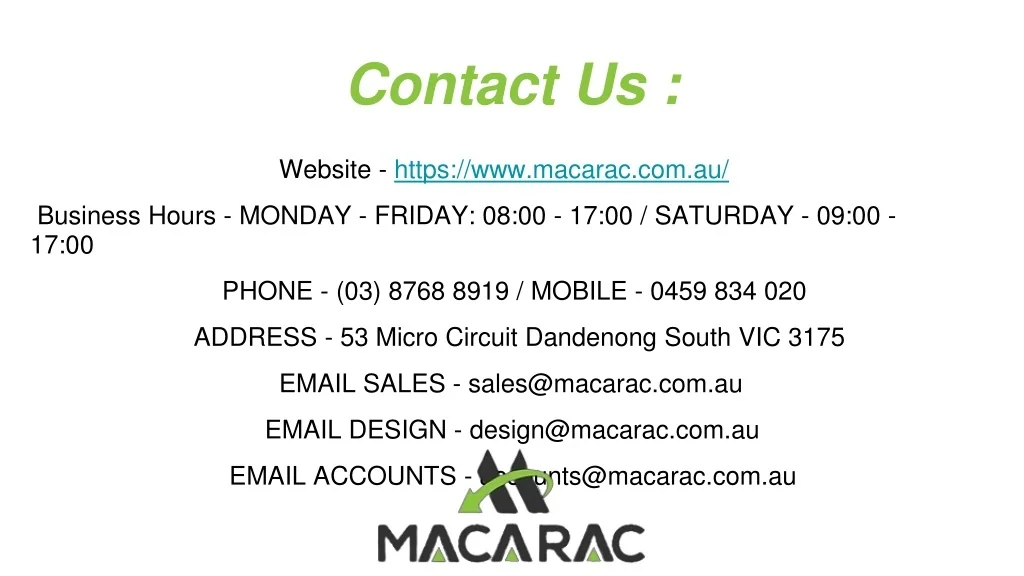 PPT - Macarac PowerPoint Presentation, free download - ID:12977891