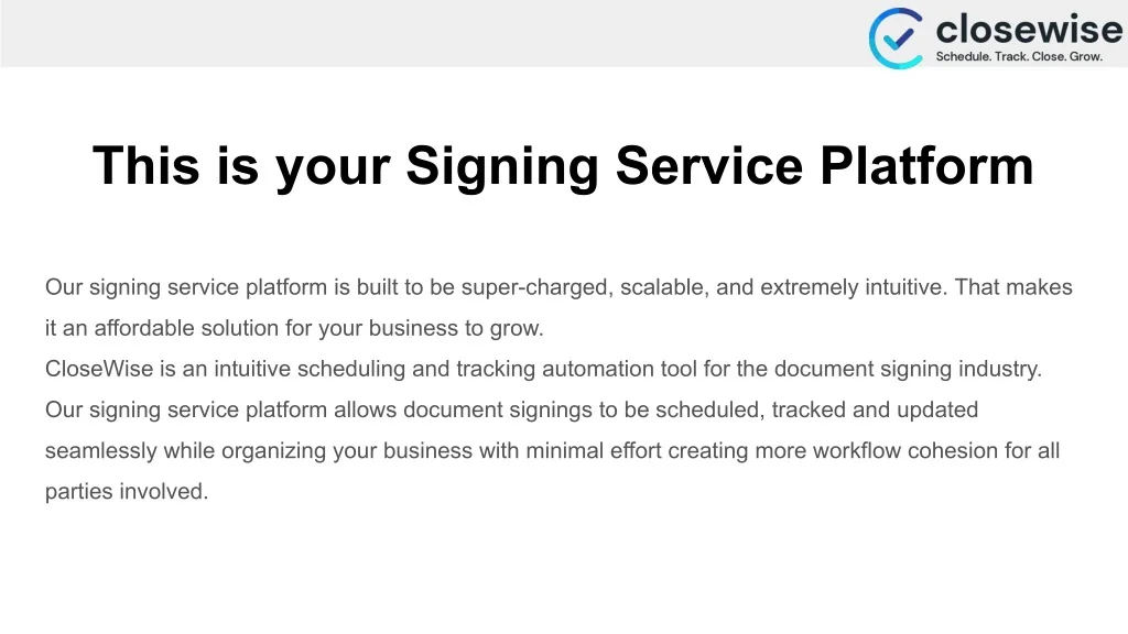 PPT - App For Signing Services - CloseWise PowerPoint Presentation ...