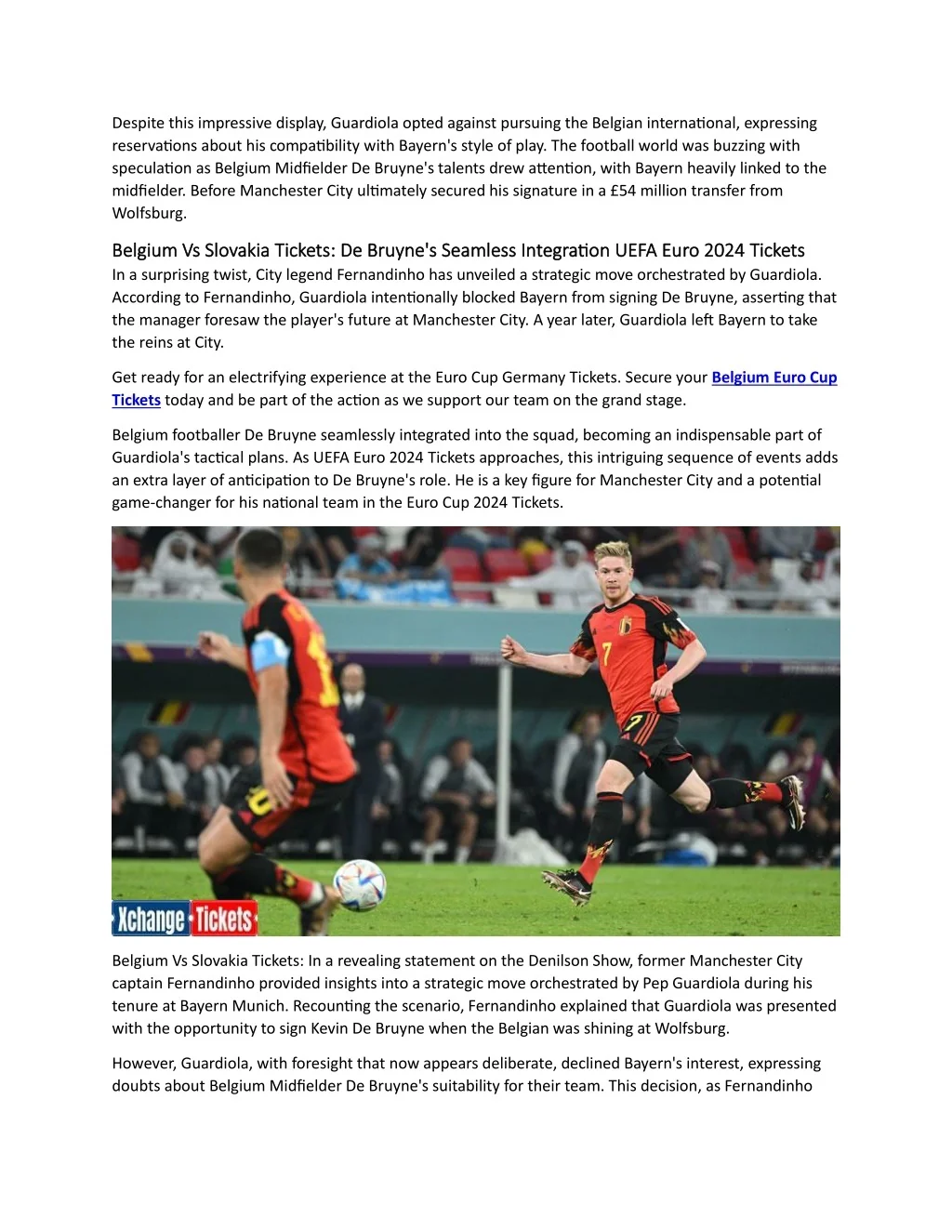 PPT - How Guardiola's Cunning Plan Blocked Bayern's Move for Belgium ...