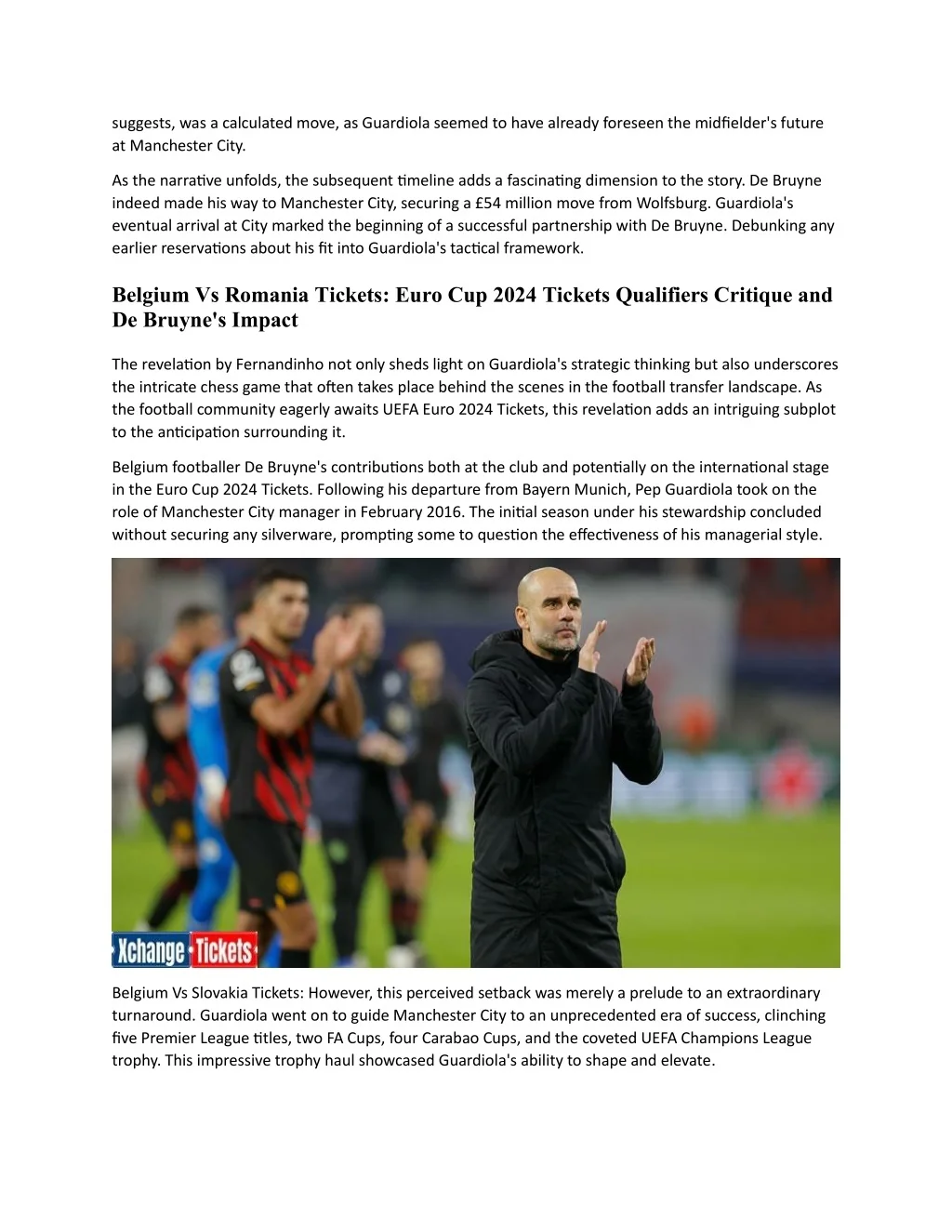 PPT - How Guardiola's Cunning Plan Blocked Bayern's Move for Belgium ...