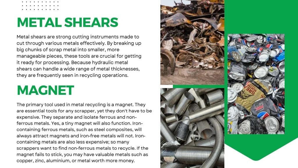 PPT - List of tools used to facilitate scrap metal recycling PowerPoint ...