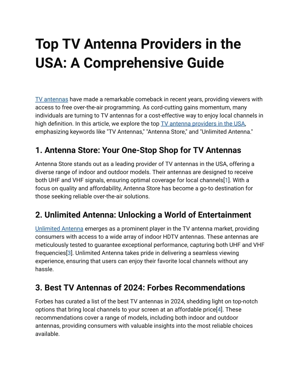PPT - Top TV Antenna Providers in the USA_ A Comprehensive Guide ...