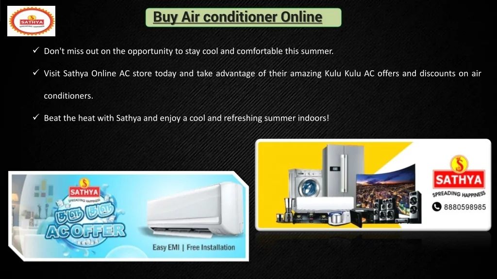 PPT - Which is the best 1-ton split air conditioner to buy for home use ...