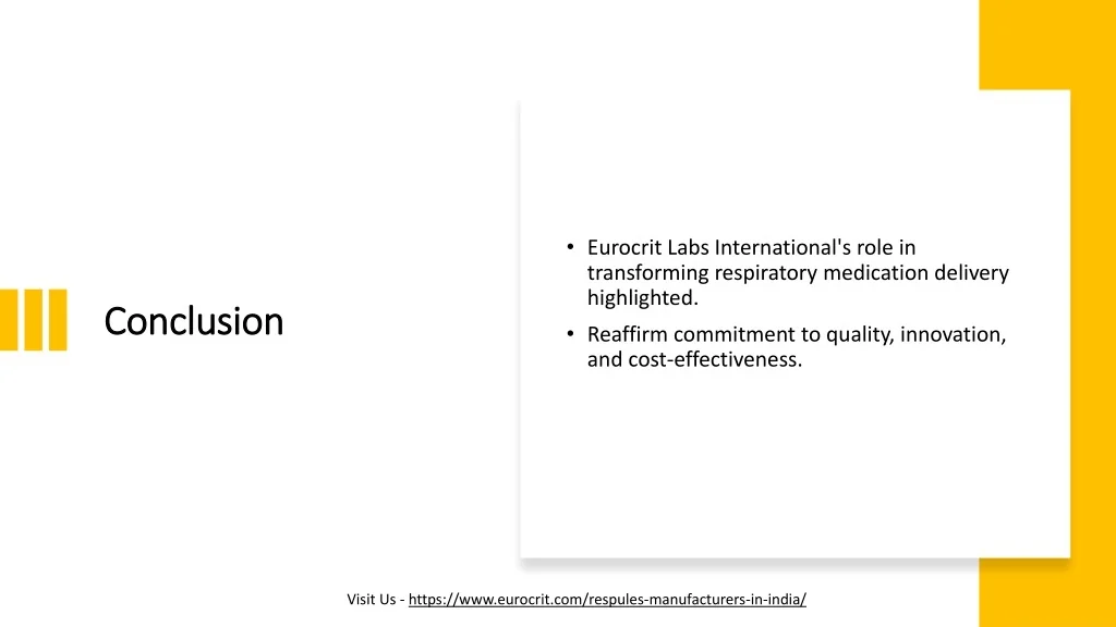 PPT - Best Leading Respules Manufacturers in India - Eurocrit Labs ...