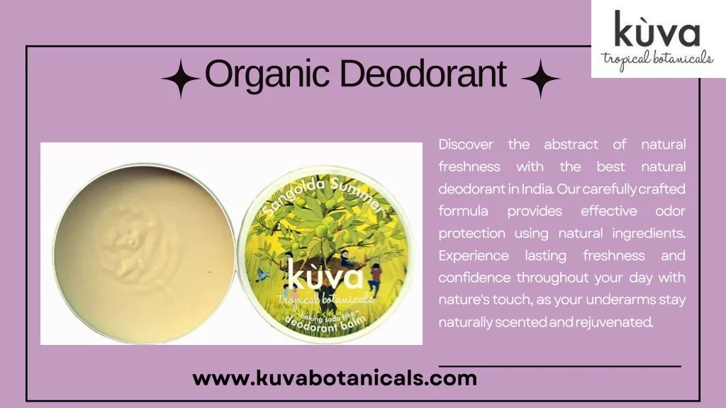 PPT - Best Natural Deodorant India PowerPoint Presentation, free ...