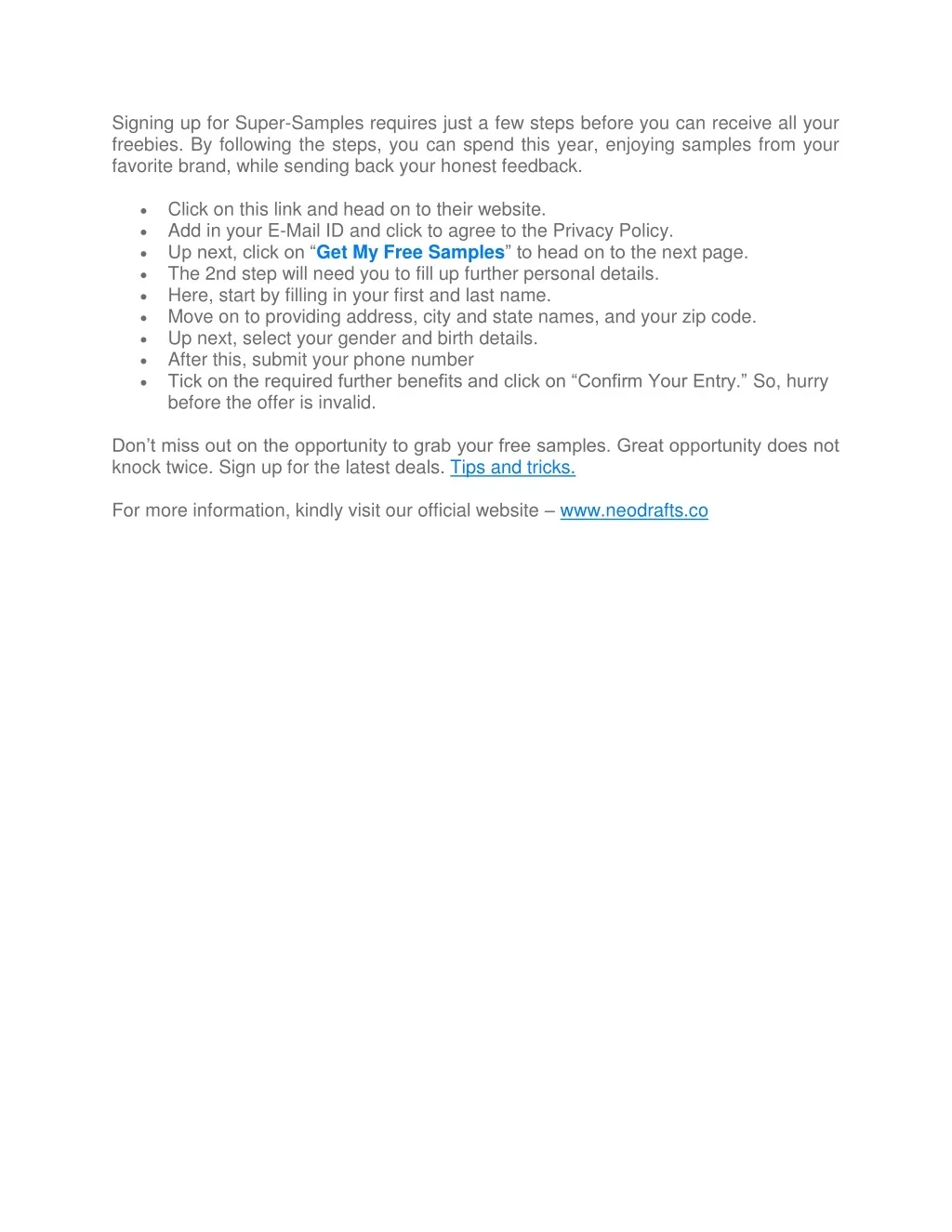 PPT - How to Get Free Samples Online PowerPoint Presentation, free ...