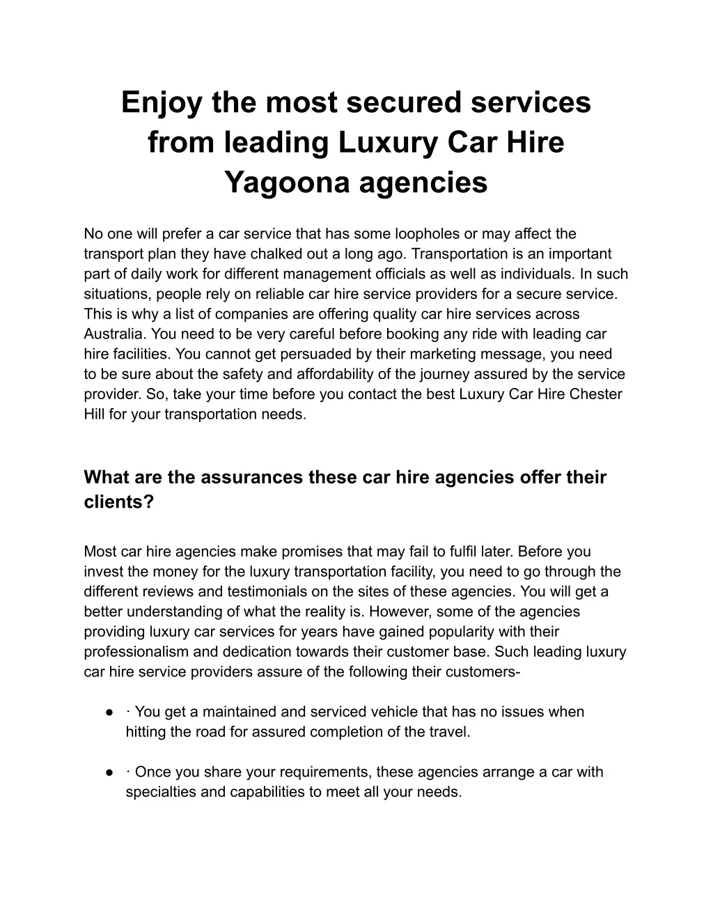 PPT - Enjoy the most secured services from leading Luxury Car Hire ...