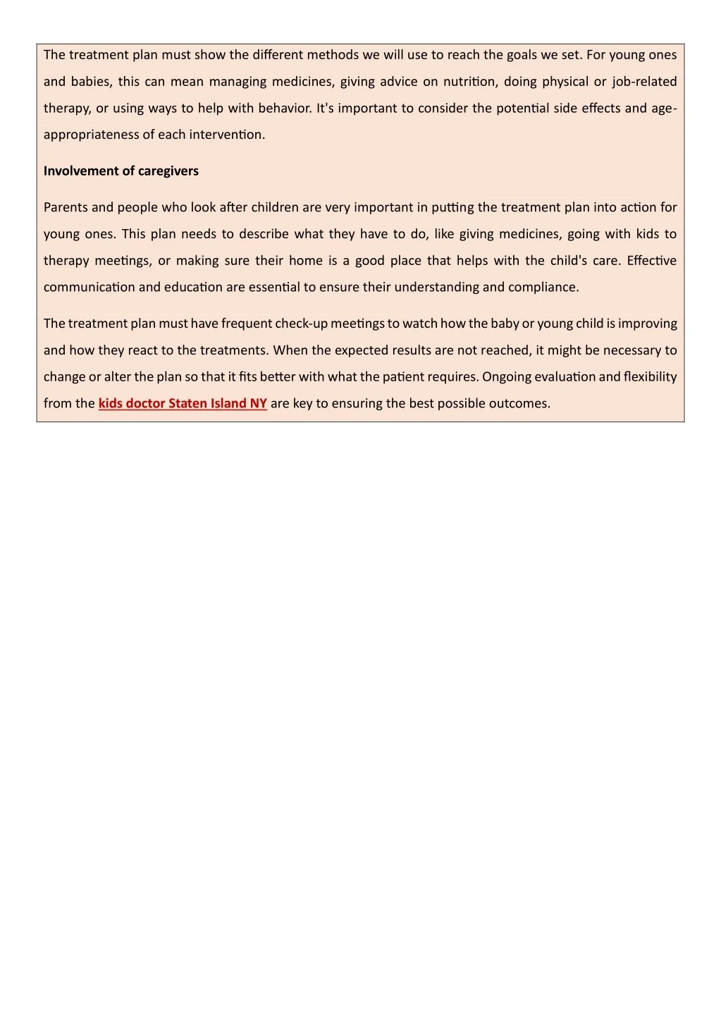 PPT - What Are The Basics of Designing a Treatment Plan for Children ...
