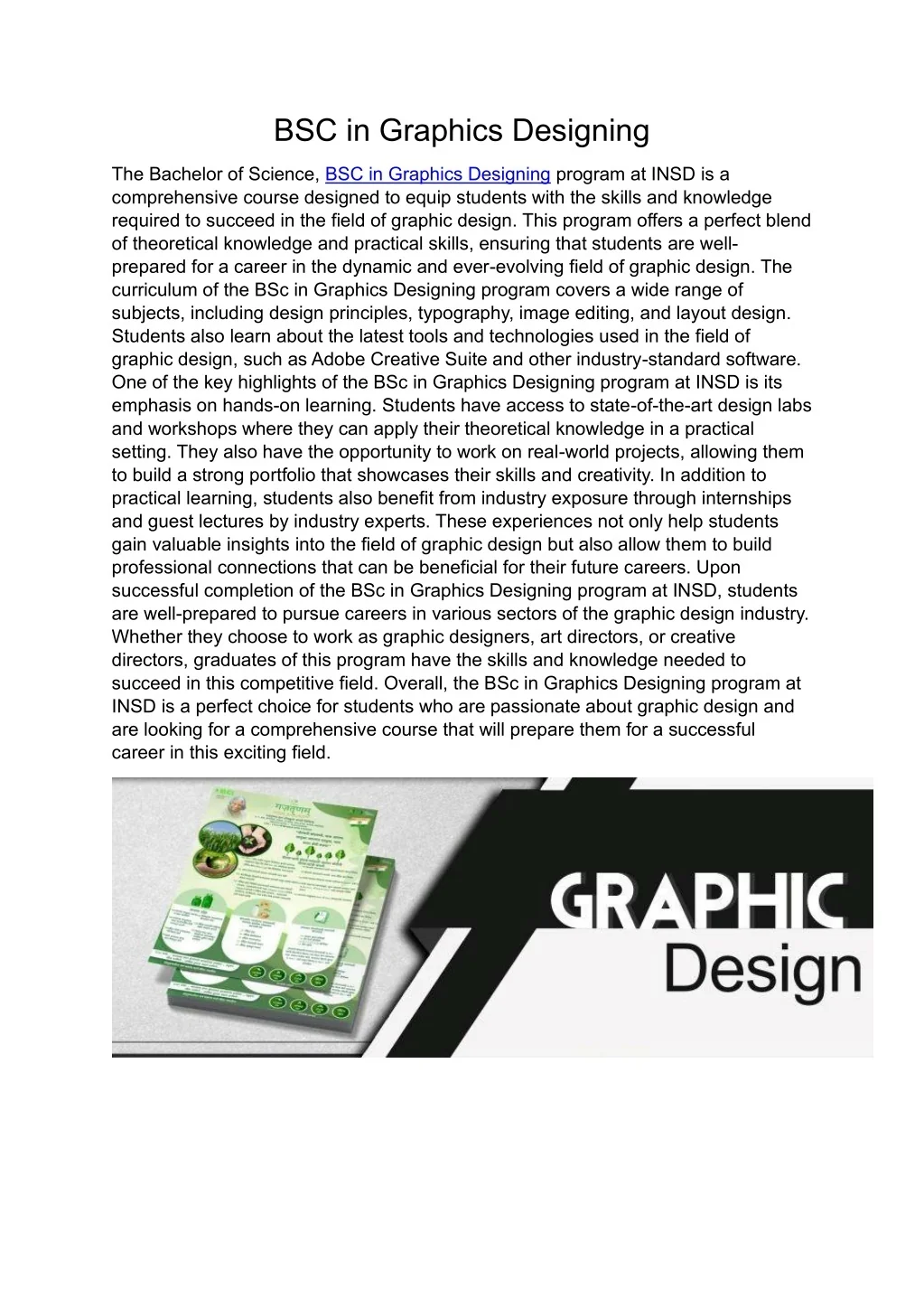 PPT - BSC in Graphics Designing PowerPoint Presentation, free download ...