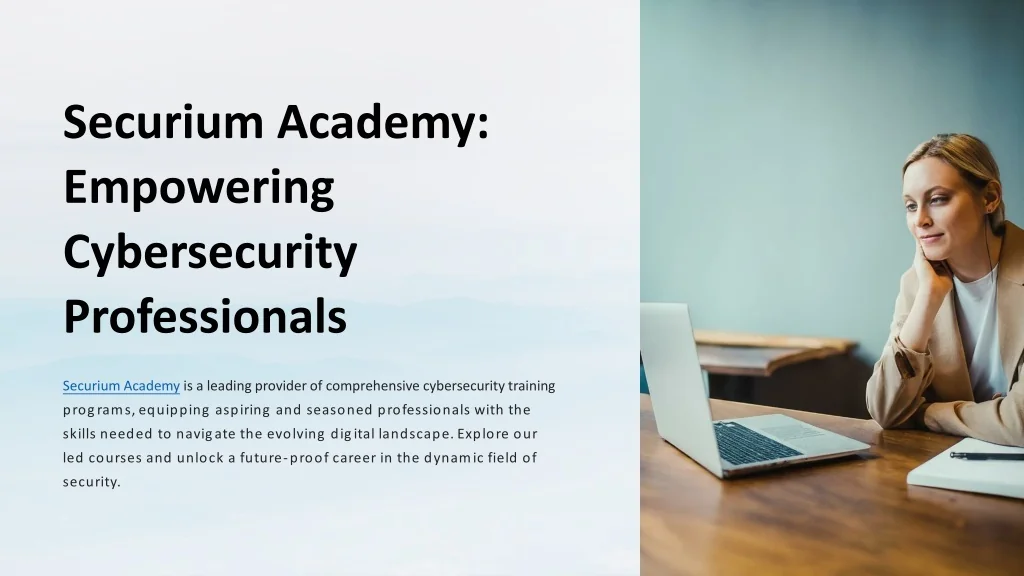 PPT - Leading Cyber Security Training Provider - Securium Academy ...