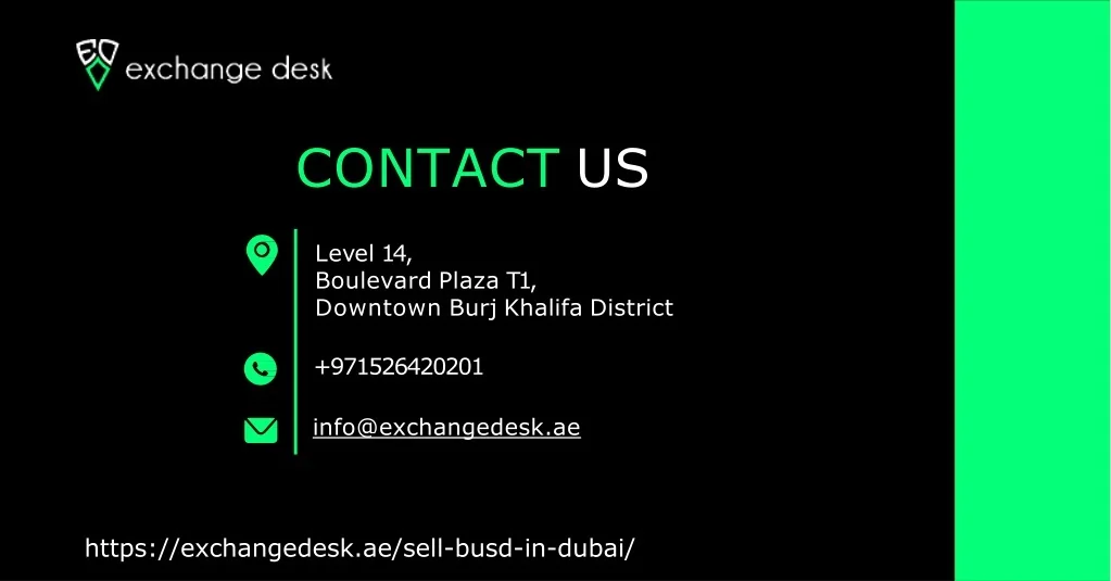 PPT - Sell BUSD in Dubai with Exchange Desk PowerPoint Presentation, free download - ID:13137672