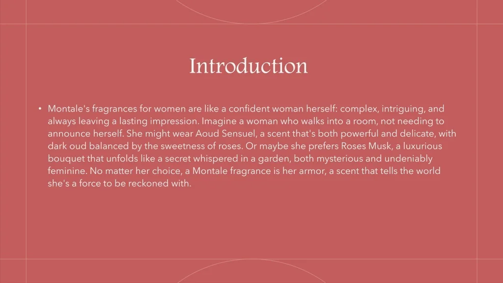PPT - WOMEN'S PERFUME BY MONTALE PowerPoint Presentation, free download ...