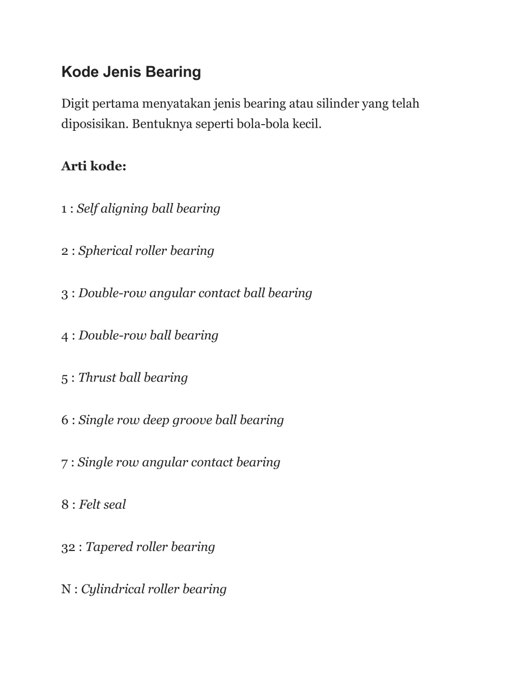 PPT - Cara Baca Kode Bearing dengan Benar PowerPoint Presentation, free ...