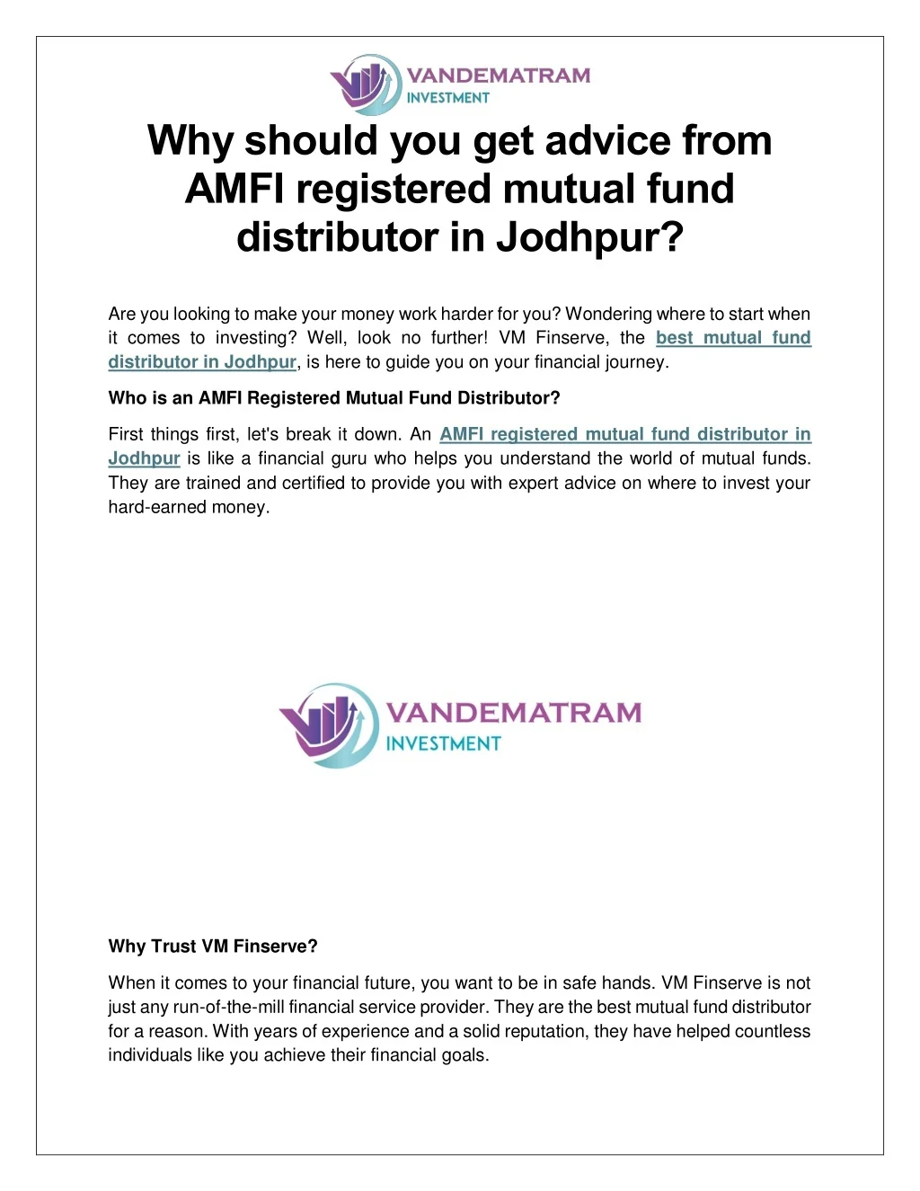 PPT - Why should you get advice from AMFI registered mutual fund ...