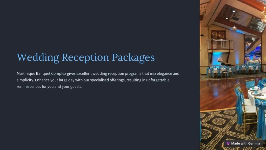 PPT - Paquette De Boda Wedding Package | Martinique Banquet Complex ...