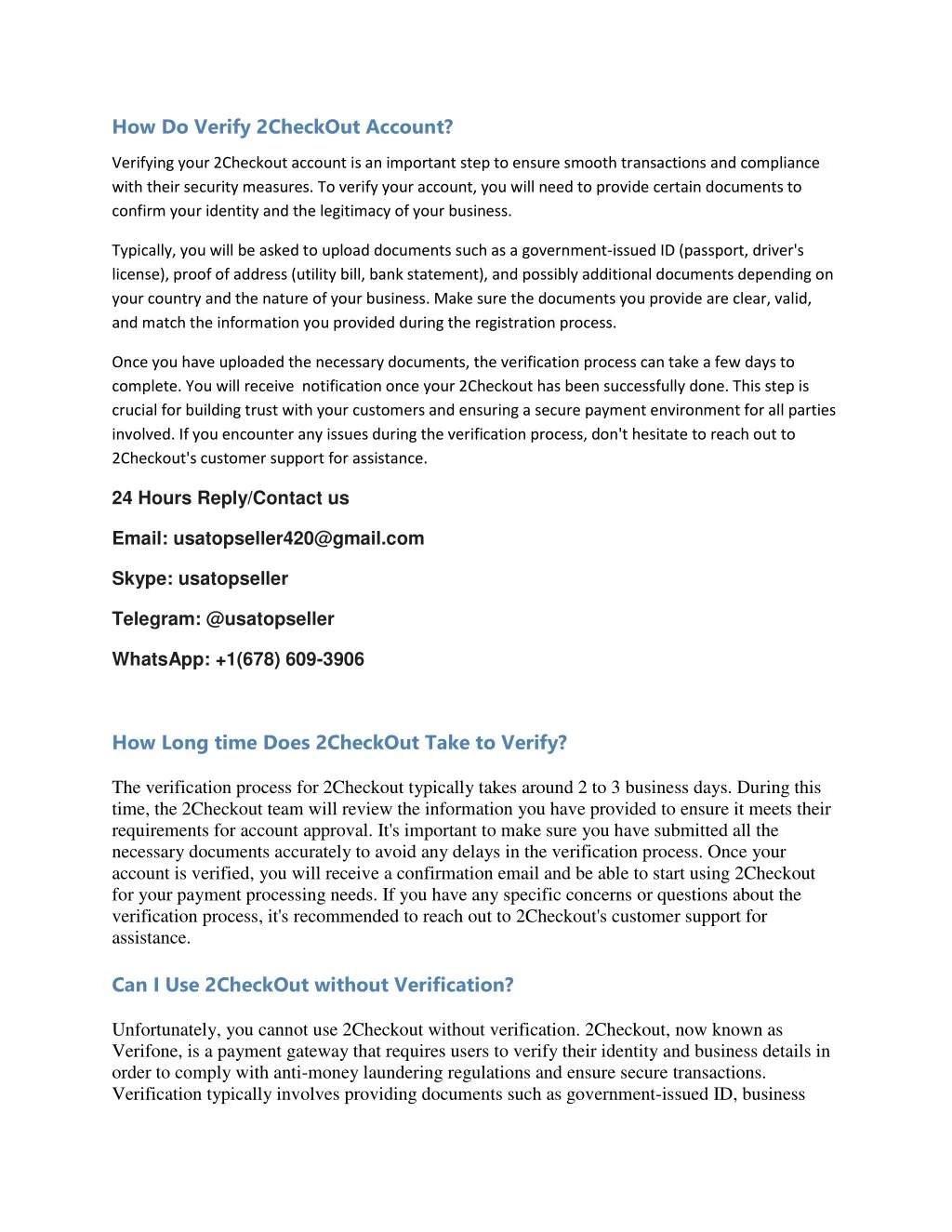 PPT - Buy Verified 2checkout Account-100% Reliable PowerPoint ...