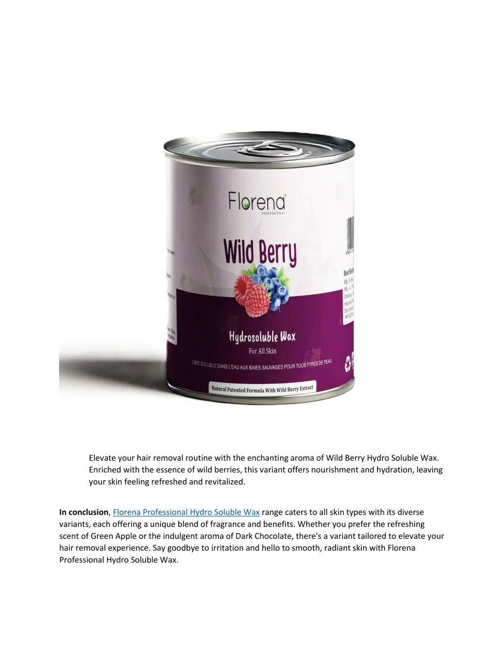 PPT - Revitalize Your Skin with Florena Professional Hydro Soluble Wax ...