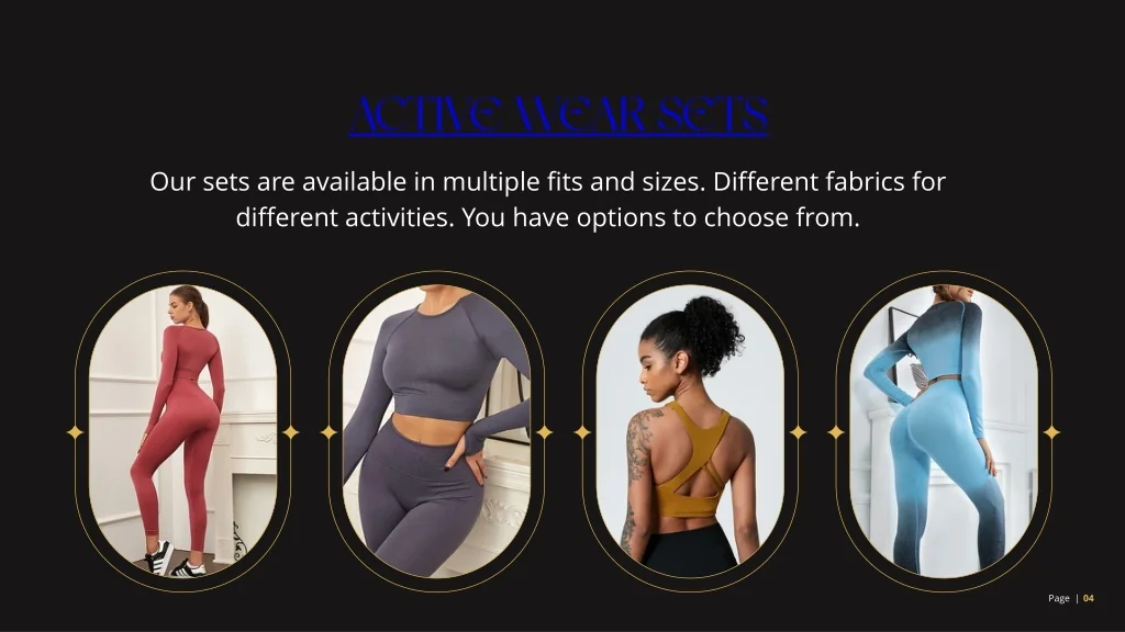 PPT - Be Bold with Fashionable Women's Active Wear by Move Like Diva ...