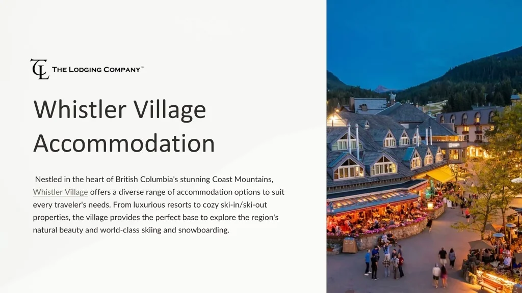 PPT - Whistler-Village-Accommodation PowerPoint Presentation, free ...