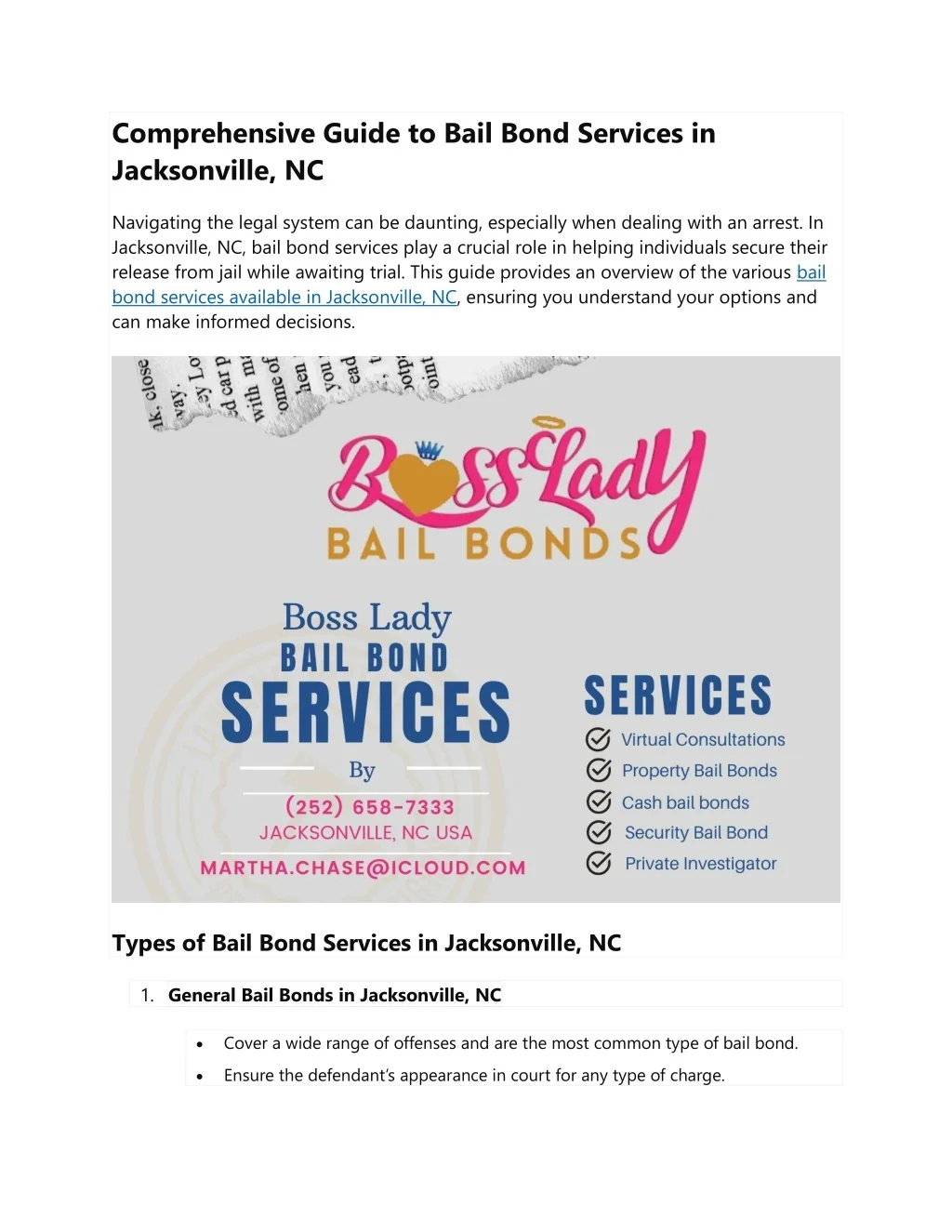 PPT - Comprehensive Guide to Bail Bond Services in Jacksonville ...