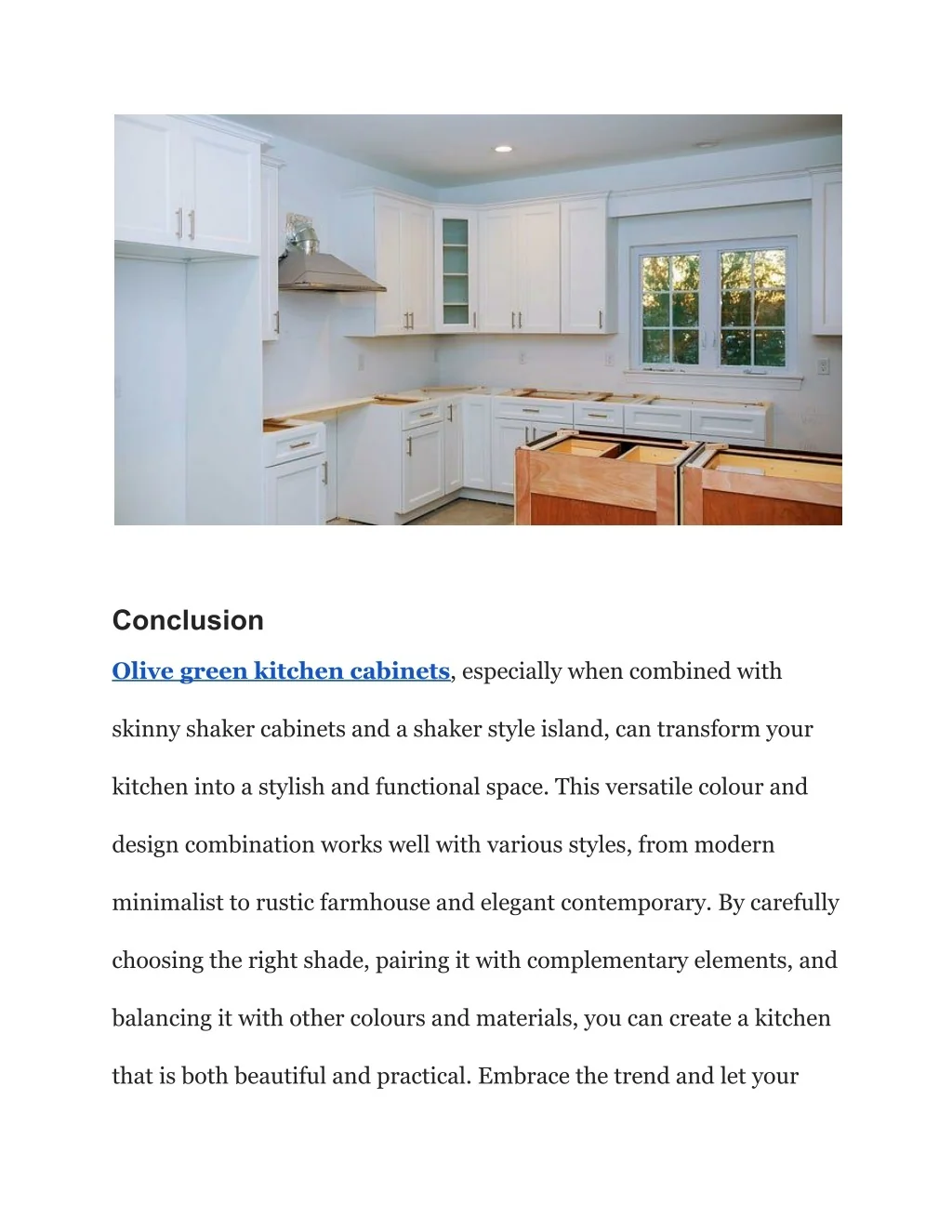 PPT - Olive Green Kitchen Cabinets_ The Trendy Choice for Modern Homes ...