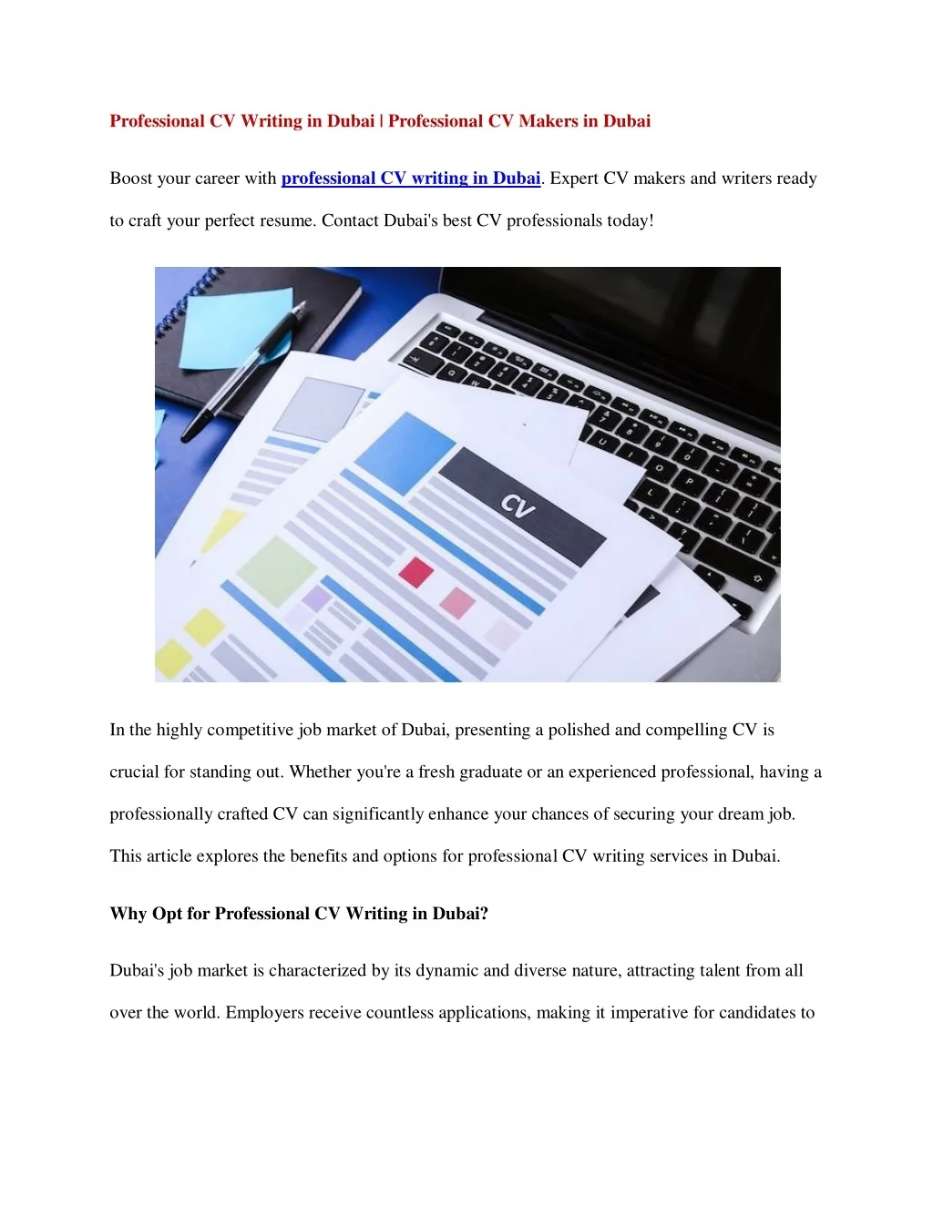 PPT - Professional CV Writing in Dubai | Professional CV Makers in ...