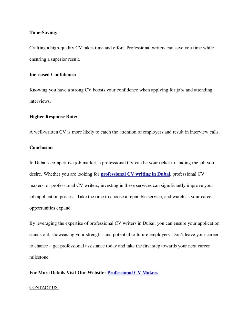 PPT - Professional CV Writing in Dubai | Professional CV Makers in ...