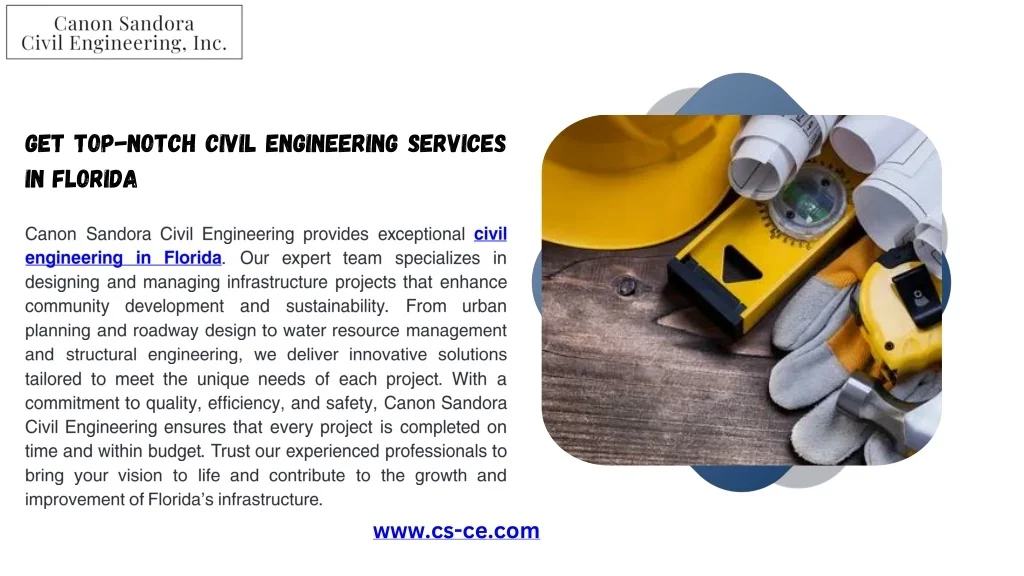 PPT - Get Top-Notch Civil Engineering Services In Florida PowerPoint ...