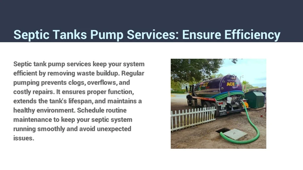 PPT - Septic Tank Company Comprehensive Services for Your Waste ...