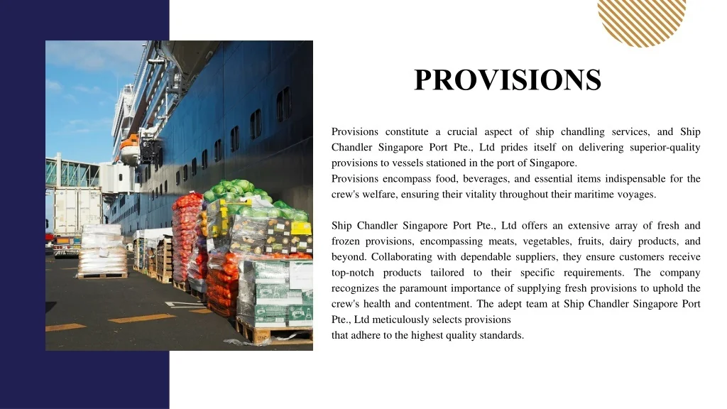 PPT - Premier Ship Chandler for Vessels in Singapore Port PowerPoint ...