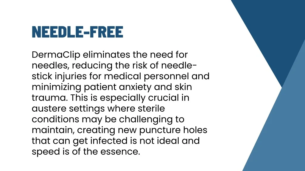 PPT - Advantages of DermaClip for Military and Austere Settings ...