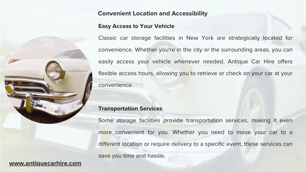 PPT - Reasons to Choose Classic Car Storage in New York for Your ...
