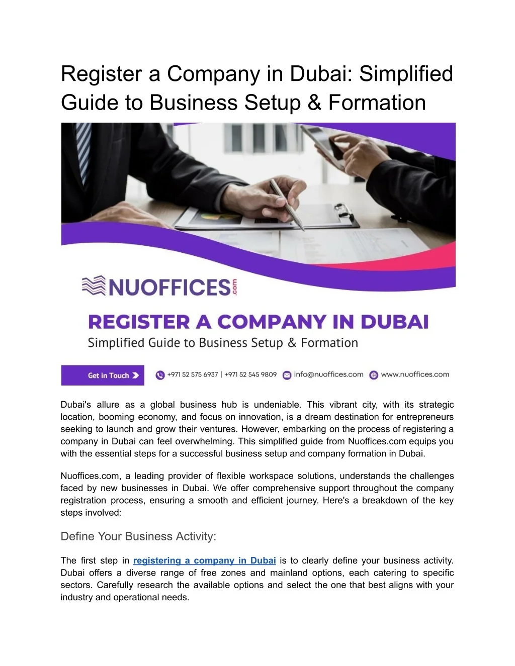 PPT - Register a Company in Dubai_ Simplified Guide to Business Setup ...